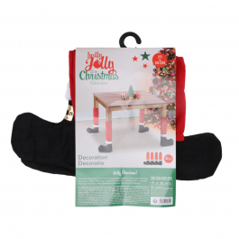 Set natalizio 4 coprigambe per tavolo